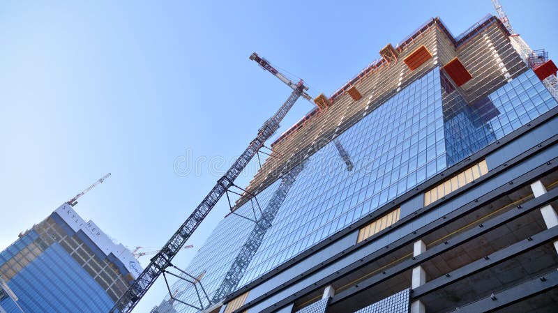 Construction of the Unit Tower Office Building. Editorial Image - Image ...