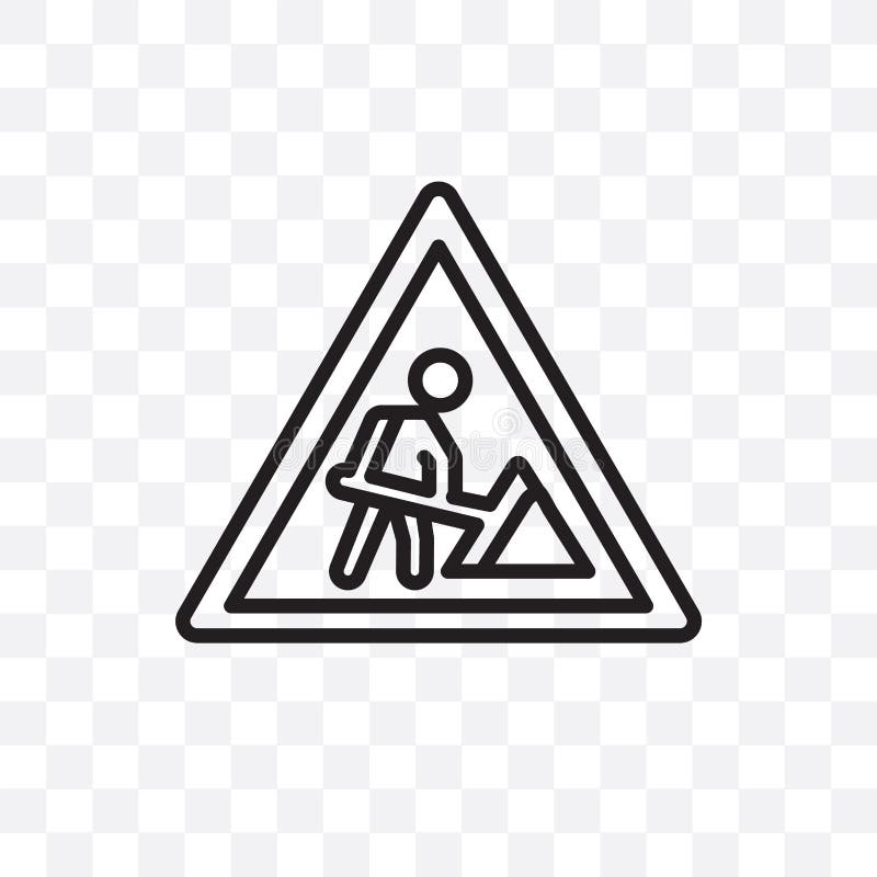 Construction Vector Linear Icon Isolated on Transparent Background ...