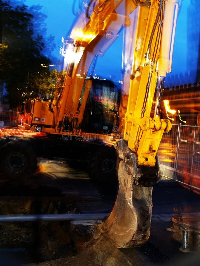 Construction vehicle stock image. Image of digging, photographs - 1137321