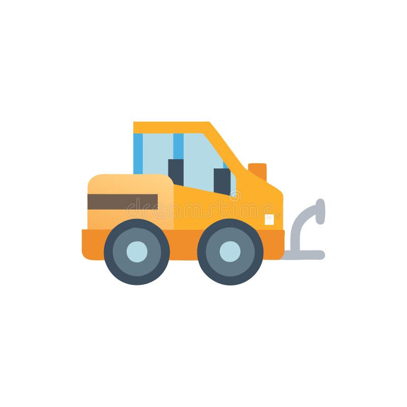 Construction Vehicle Icon for Earthmoving Equipment Stock Illustration ...