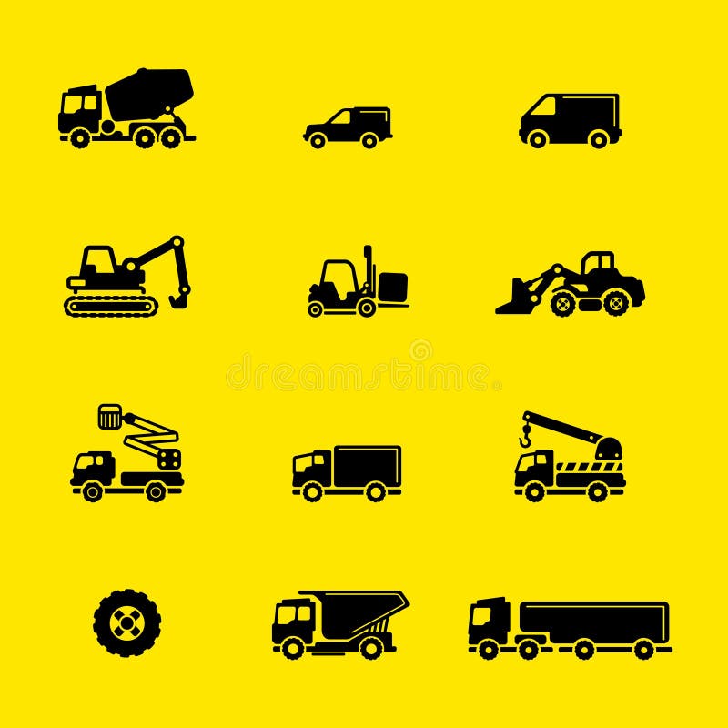 Transportation icons set stock vector. Illustration of icon - 35636431