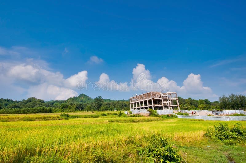 Construction Vs Destruction Stock Image - Image of industrialization ...