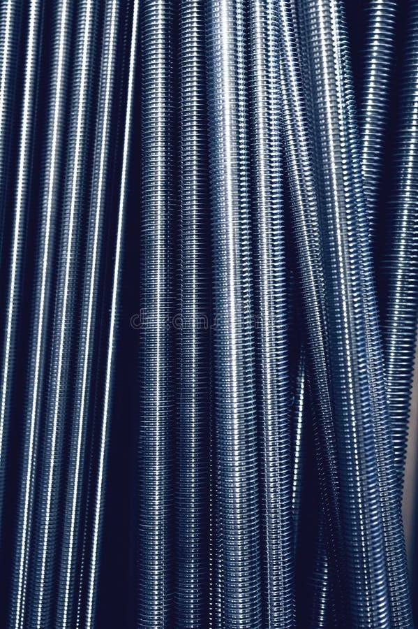 Construction Warehouse. Toned Image. Threaded Rods are Also Called ...