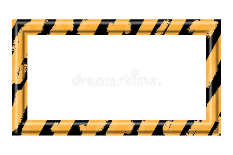 Construction Warning Border, Vector Illustration Stock Vector ...