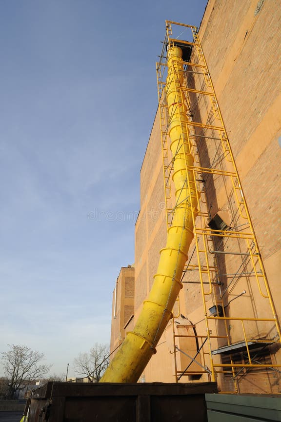 Construction Waste Chute stock photo. Image of progress - 4923702