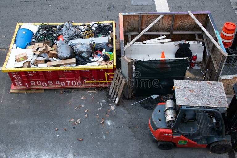 Construction Waste Container, Container with Solid Household and ...