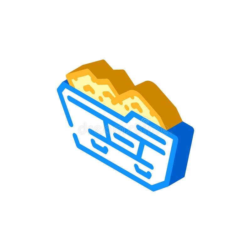 Construction Waste Container Isometric Icon Vector Illustration Stock ...