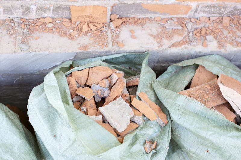 Construction Waste from the Renovation of the Apartment is Thrown into ...