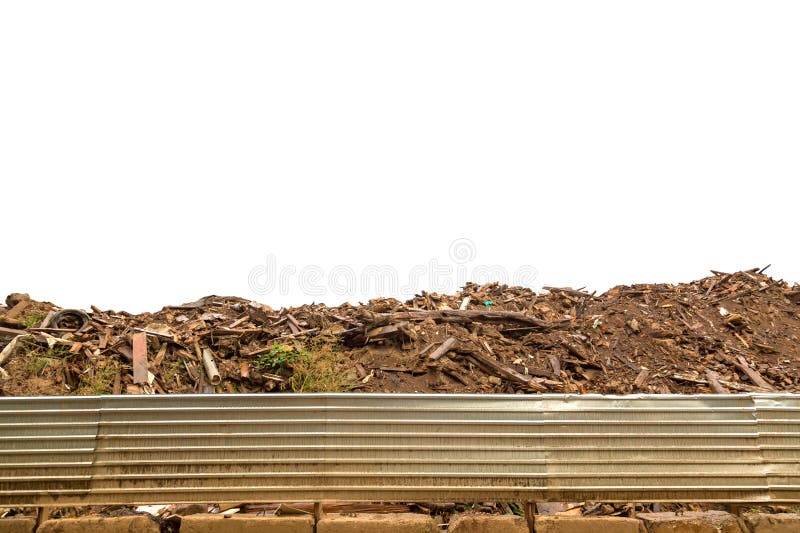 Construction Waste with Wood Boards and Other Rubbish at Construction ...