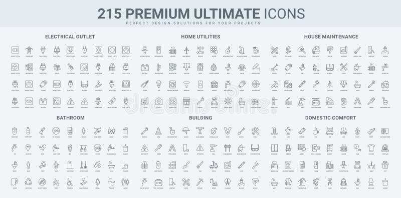 Construction, WC and Public Restroom Signs, Different Socket and Plug ...