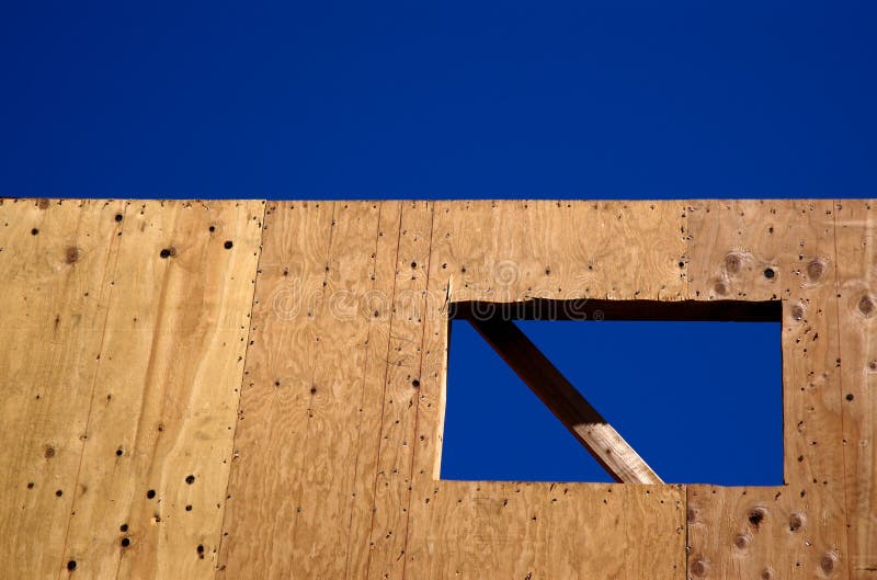 Construction: Window Opening Stock Photo - Image of potential, build ...