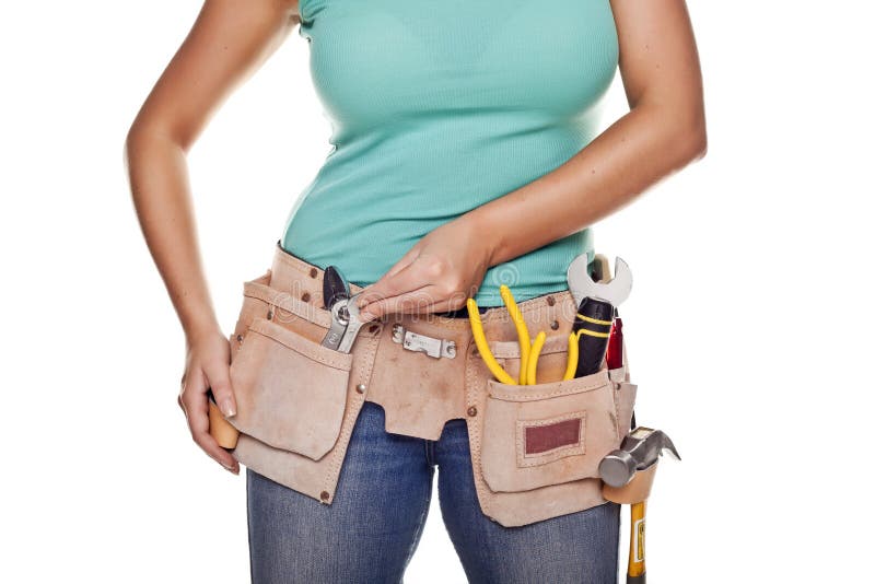 Construction woman. stock image. Image of attractive - 27486269