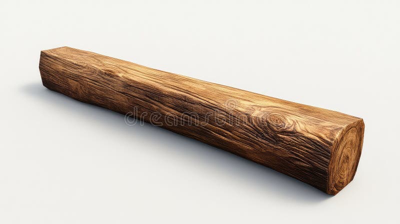 Construction Wood Beam Isolated Stock Illustration - Illustration of ...