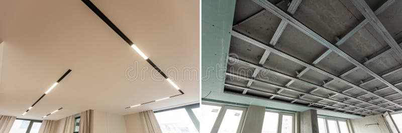 Construction of the Wooden Frame of a Roof - Construction of Drywall ...