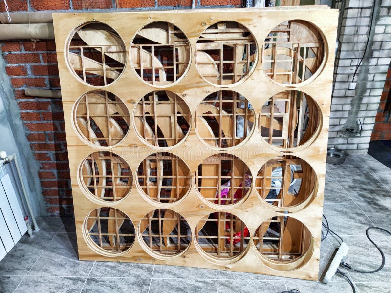 Construction of a Wooden Grid Structure for Design or Architectural ...