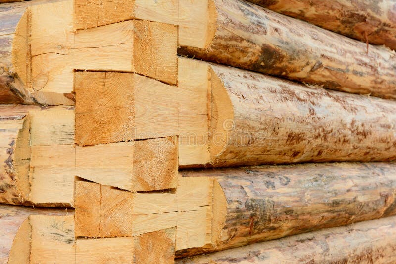 Vertical Log Wall Construction