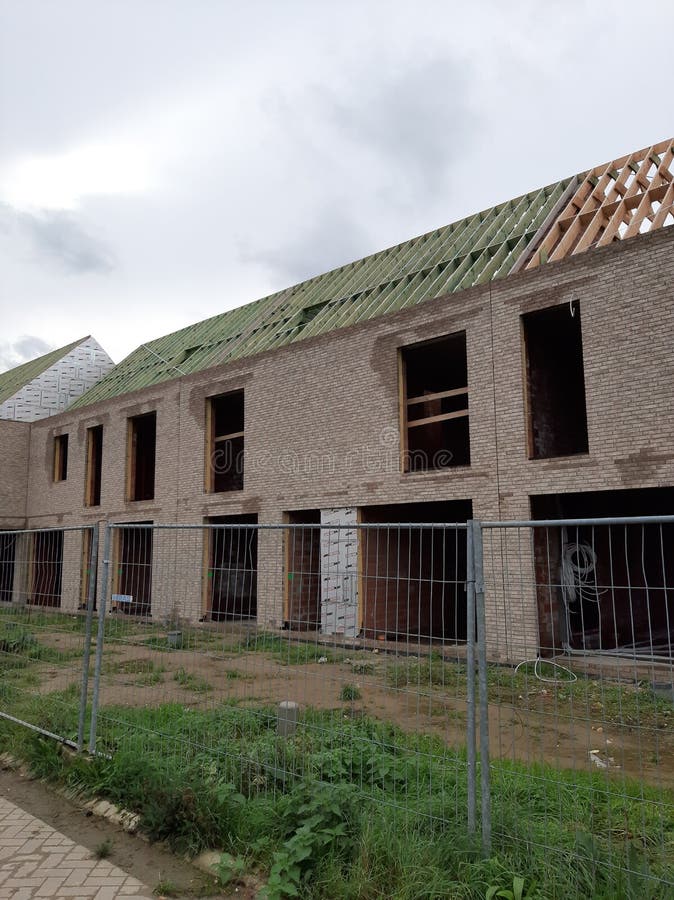 Construction Work Building a House Stock Photo - Image of design ...