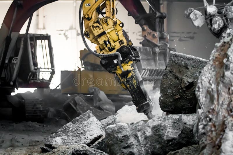 Construction Work in a Building in Progress Stock Photo - Image of ...