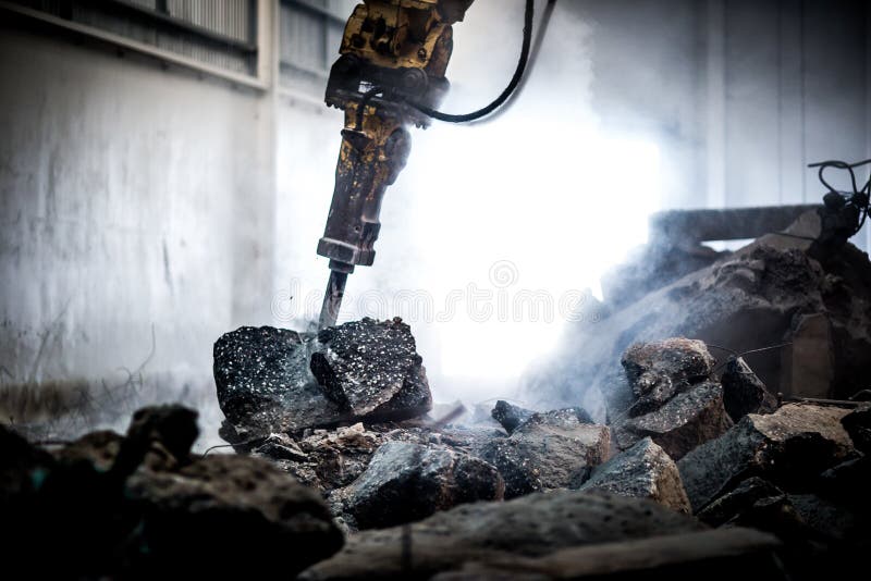Construction Work in a Building in Progress Stock Photo - Image of ...