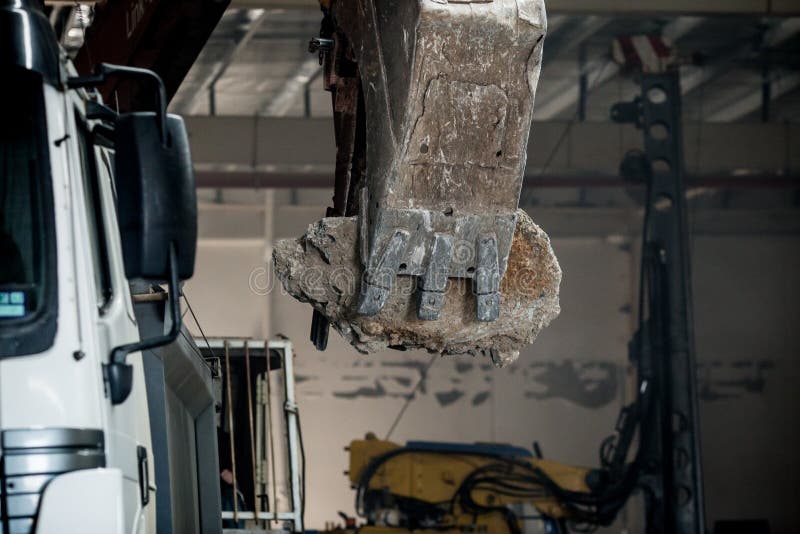 Construction Work in a Building in Progress Stock Photo - Image of ...