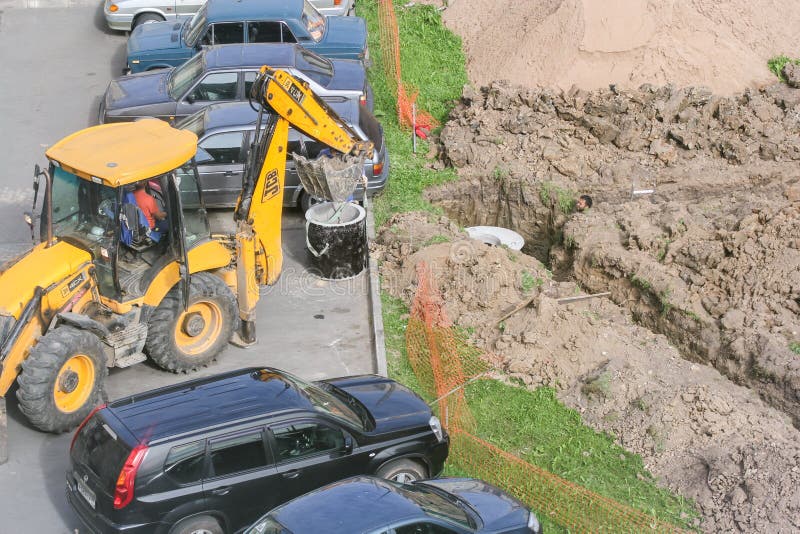 Construction Work on the Construction of a New Bridge Editorial ...