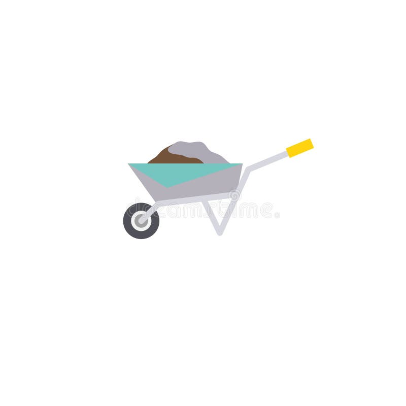 Construction Work Cart Graphic Icon Vector Illustration Stock ...