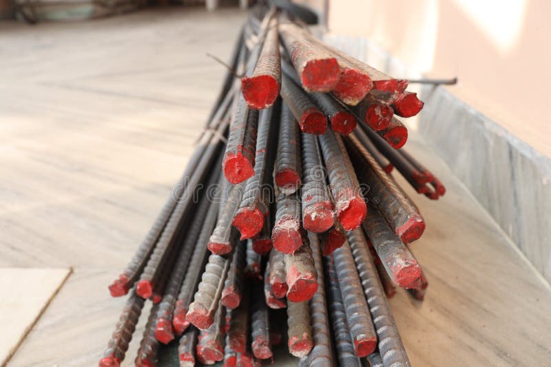 Construction Work Cement Bricks Workers Labour Day Iron Rods Stock ...