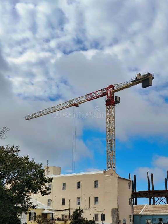 Construction Work in the City of Hamilton Bermuda Stock Photo - Image ...
