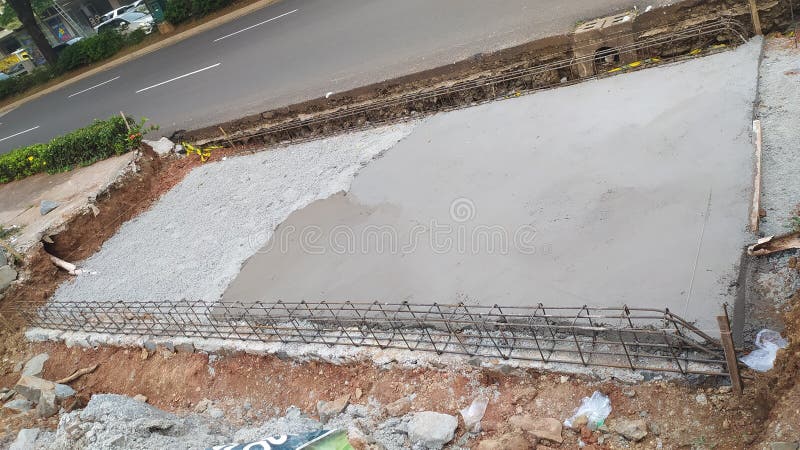 Construction Work for Entrance Road Development. Tangerang, Indonesia ...