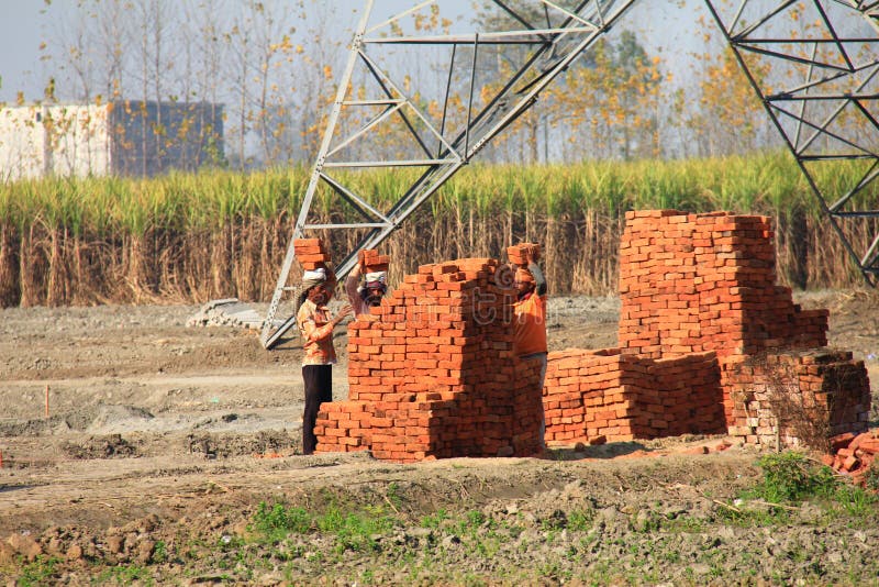 Construction Work Going on at Rural India Editorial Stock Image - Image ...