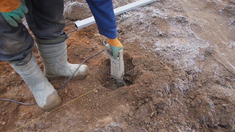 Construction Work on the Ground Stock Image - Image of business ...