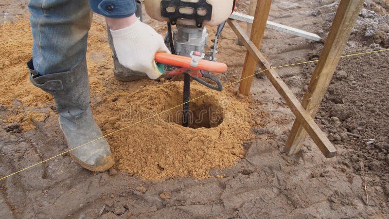 Construction Work on the Ground Stock Photo - Image of bundling ...
