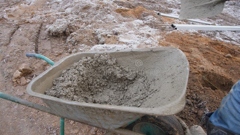 Construction Work on the Ground Stock Photo - Image of building ...