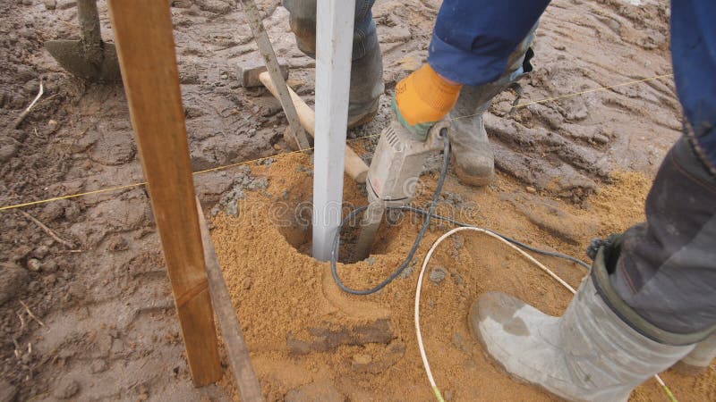 Construction Work on the Ground Stock Photo - Image of architecture ...