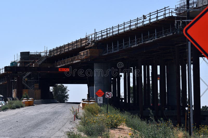Construction Work on High-speed Rail Stock Photo - Image of transport ...
