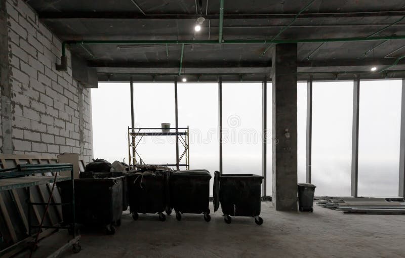 Construction Work on the Interior Decoration of a Modern Office or ...