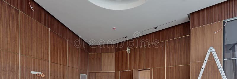 Construction Work on the Interior Decoration of a Modern Office or ...