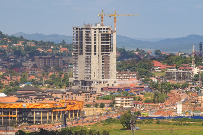 Construction Work in Kampala in June, Big House Editorial Photo - Image ...