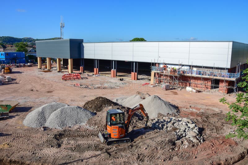 Construction Work on a New Home Bargains Store Editorial Stock Image ...