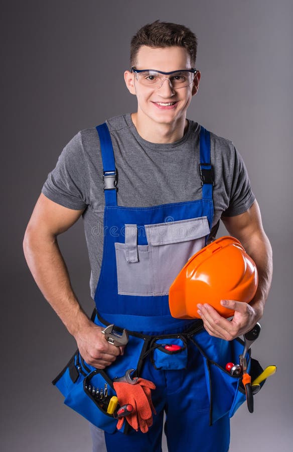 Construction work stock photo. Image of contractor, builder - 60465010