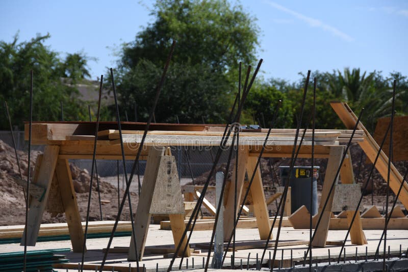 Construction Work in Process. Editorial Stock Image - Image of ...