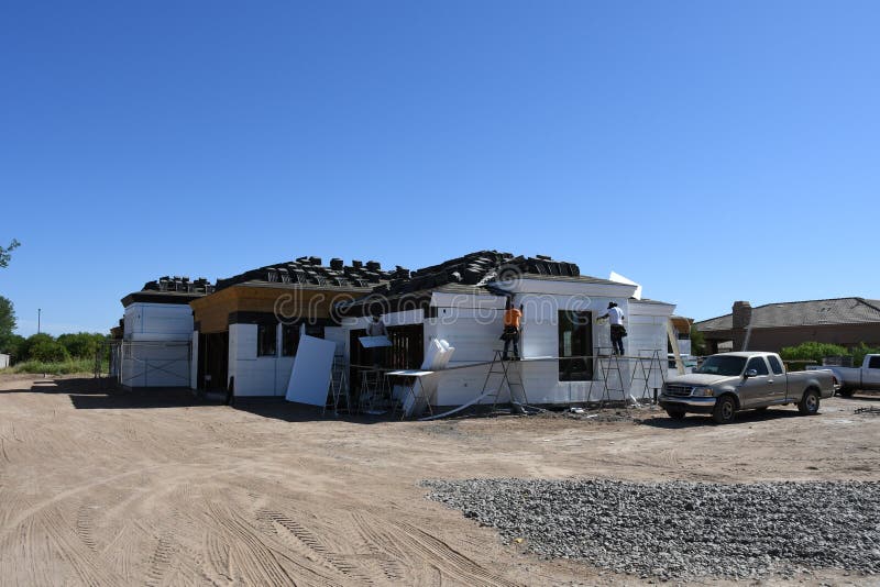 Construction Work in Process. Editorial Stock Photo - Image of ...