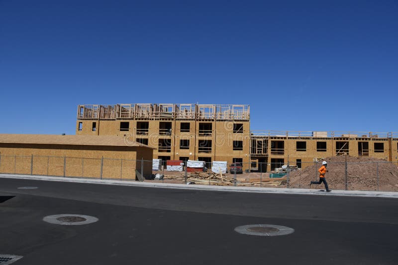 Construction Work in Process. Editorial Stock Image - Image of framing ...