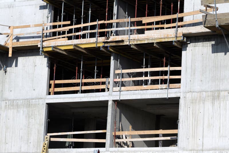 Construction Work in Progress Stock Image - Image of outdoors ...