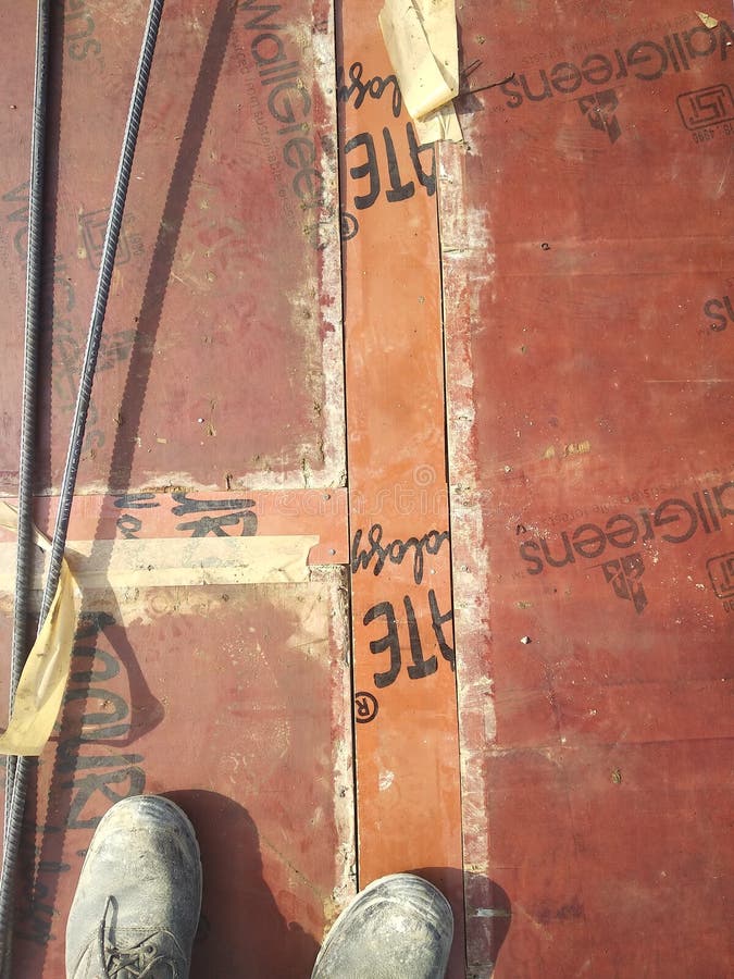 Construction Work RCC Rain Forcement Shuttering Work Editorial Stock ...