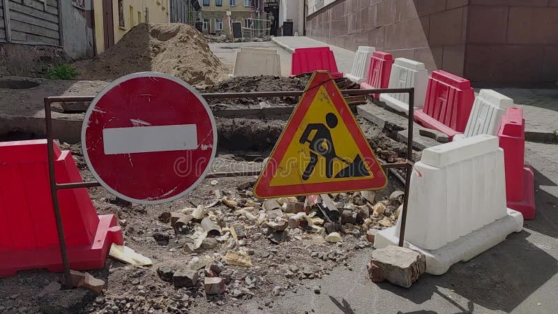 Construction Work on the Demolition of Multi-storey Apartments. Fence ...