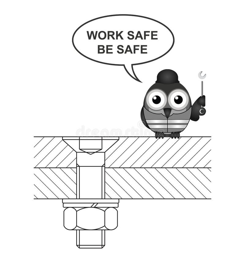 Construction Work Safe Be Safe Stock Vector - Illustration of square ...