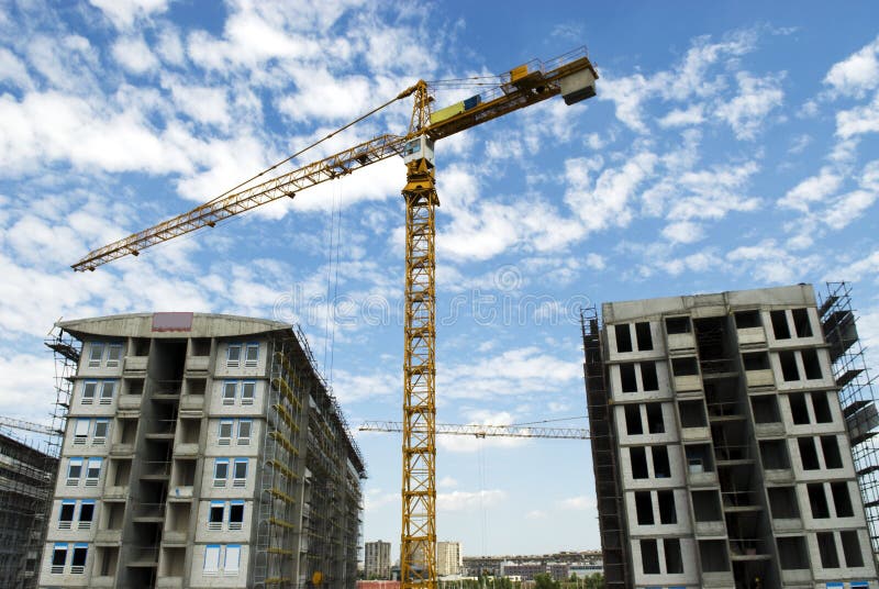 Construction work site stock photo. Image of concrete - 10094412