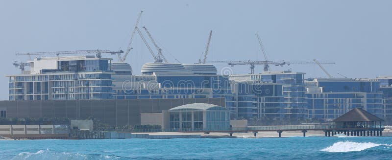 Construction Work on Skyscrapers in Dubai Stock Photo - Image of work ...