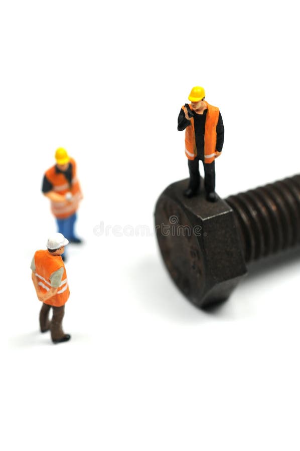 Construction workers stock photo. Image of figurines, tools - 8631046